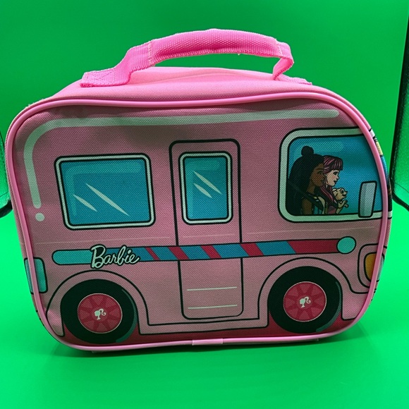 Thermos | Bags | A Rare Barbie Van Shaped Bright Pink Thermos Insulated ...